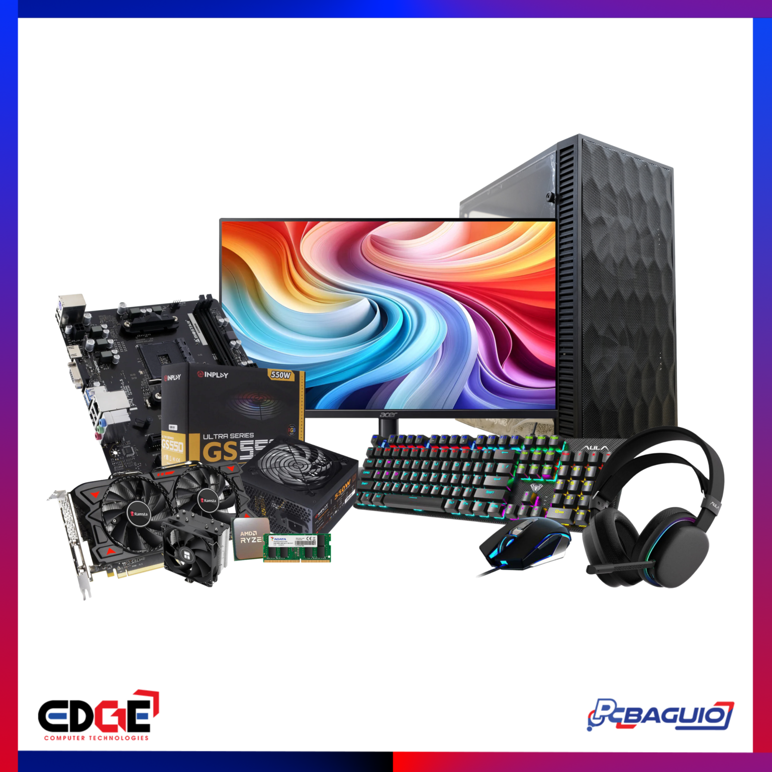 Your First Move | Ryzen 5 4500| 16GB DDR4 RAM | 27″ FHD Monitor ...